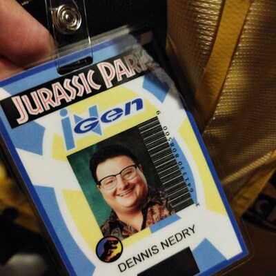Jurassic Park Ingen Character/custom Photo ID Badge - Etsy