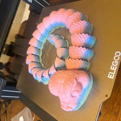 Cute Flexi Snake / 3D Print Instant Download/3d Printed Toy/3d Printed ...