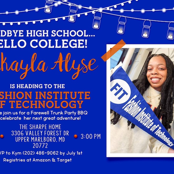 College Graduation Party Invitation Template (digital Download) - Etsy