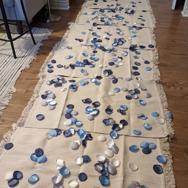 Steel Blue Rose Petals, Sky Blue, Silver, White Rose Petals Wedding ...