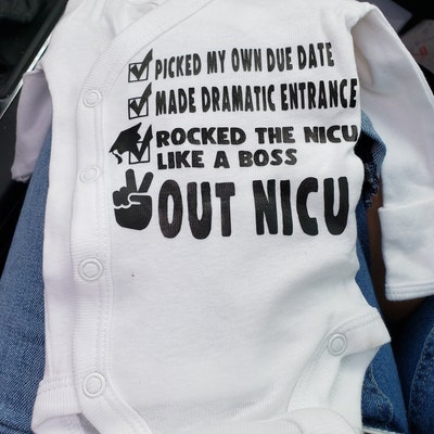 Peace Out NICU NICU Baby Onesie Nicu Graduate Going Home Onesie Preemie ...