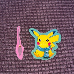 Pikachu Wizard Sticker - Etsy