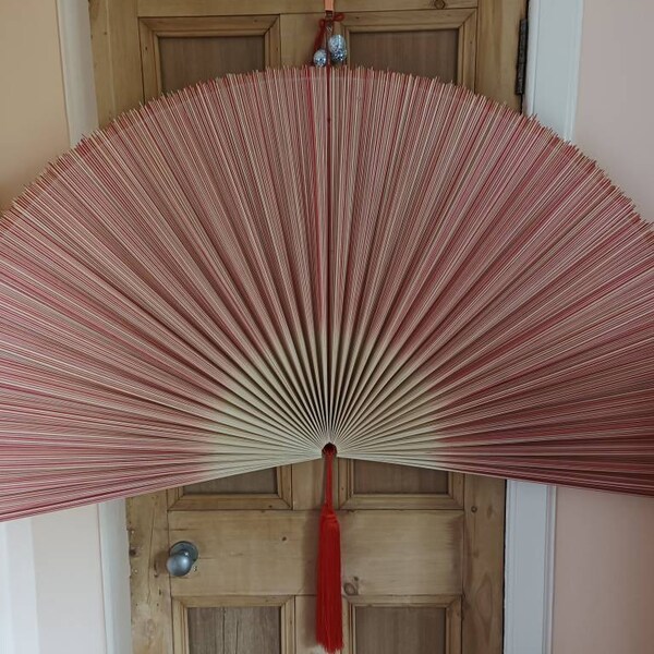 Bamboo Wall Fan, Bamboo Giant Fan Wall Decor,boho Folding Fan Headboard ...