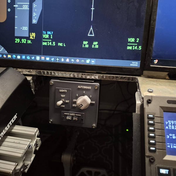 Boeing 737 Analogue Flaps Gauge - Flight Simulator - Home Cockpit ...