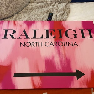 Custom Location Sign Preppy Wall Art Printable Dorm Decor - Etsy