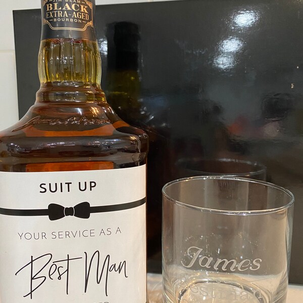 Groomsman Beer Label, Best Man Wine Label, Wedding Favor - Etsy