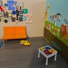 Miniature Building Block Table Dollhouse Multi Activity Table Set Mini ...