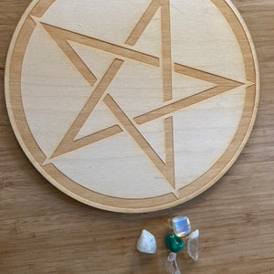 Pentagram Crystal Grid Altar Decoration - Etsy