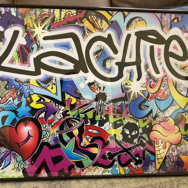 Personalised Name Graffiti Wall Art Print - Digital Download - Etsy UK