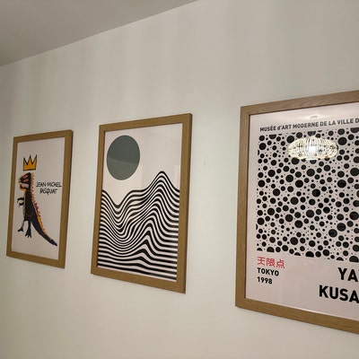 Set of 3 Sage Green Kusama, Keith Haring and Bauhaus Prints, Green Wall ...