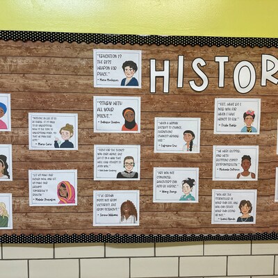 Women's History Month Posters, Inspirational Quote Printable Classroom ...