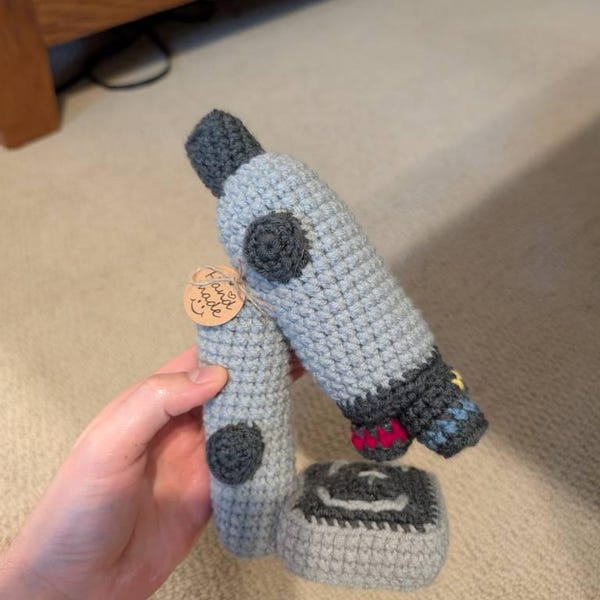 Amigurumi Toy Biology Plushie Microscope Crochet Toy for Kids Science ...
