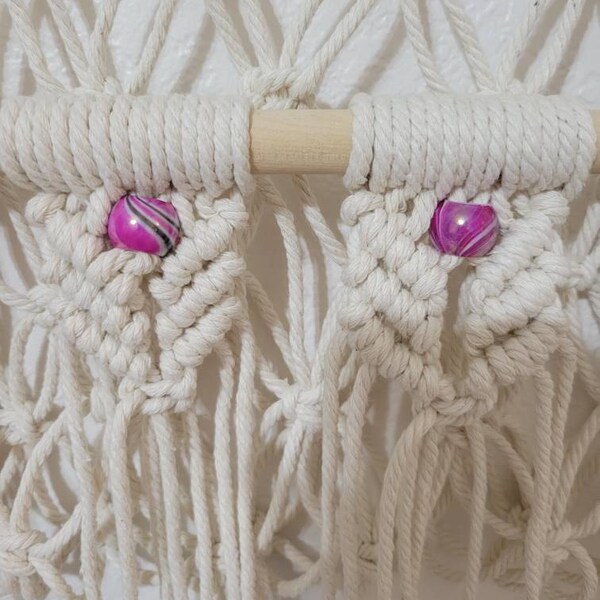 20 Dark Red Wooden Bell Beads 11mm Wood End Beads Vintage Macrame Beads ...