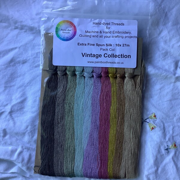 Hand Dyed Embroidery Thread Pack (10 Colours) - Brights Collection - Etsy