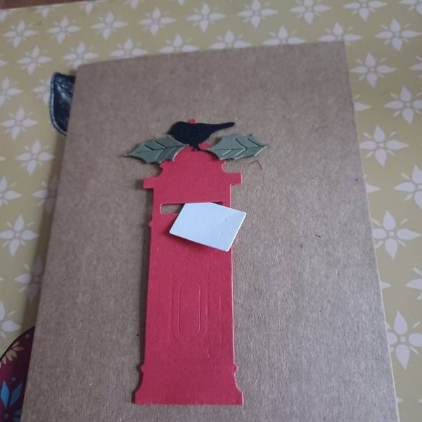 Die Cut Christmas Post Box, Mail Box Embellishments, Scrapbooking ...