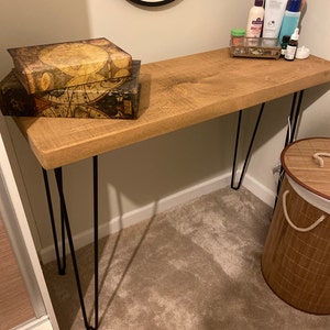 Hairpin Desk Computer Desk With Steel Hairpin Legs Rustic | Etsy UK