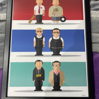 The Walking Dead: Negan Line up 420x210mm Minimalist TV Television ...