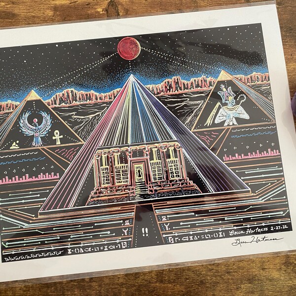 Arcturian Starseed Drawing Mount Shasta Light Language Art Signed Print ...