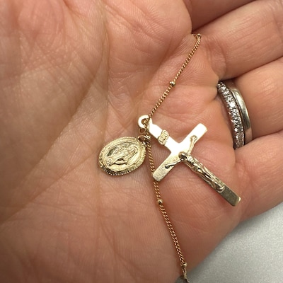 Custom Crucifix Necklace Gold Crucifix Necklace, Crucifix Pendant ...