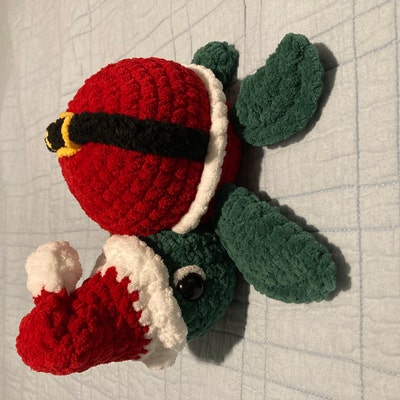 Santa Christmas Turtle Pattern Crochet PDF Download Beginner - Etsy