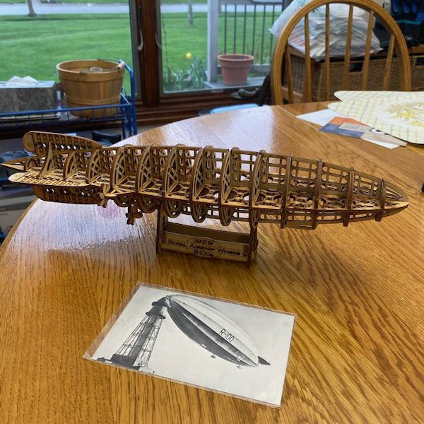 Desktop Zeppelin Model Kit: 1929 Dirigible Airship, Steampunk Aviation ...