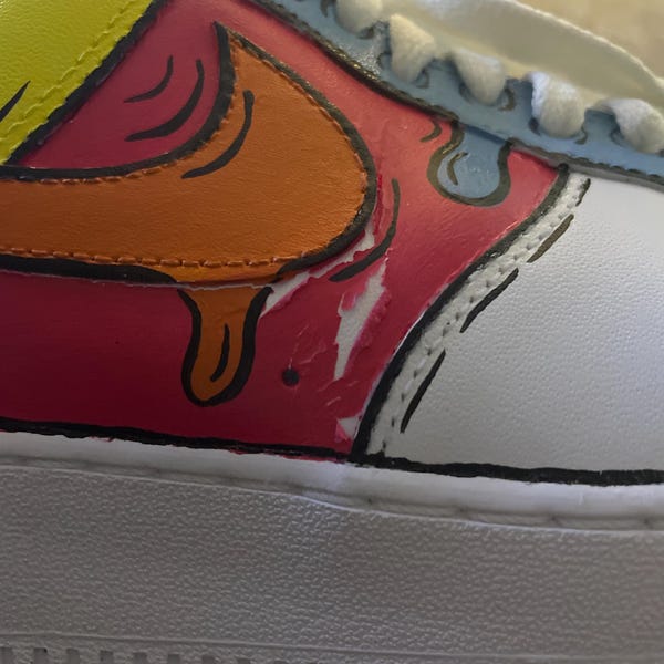 Hand Painted Nike Air Force 1 Low Dunks Donut Adults Children Cool ...