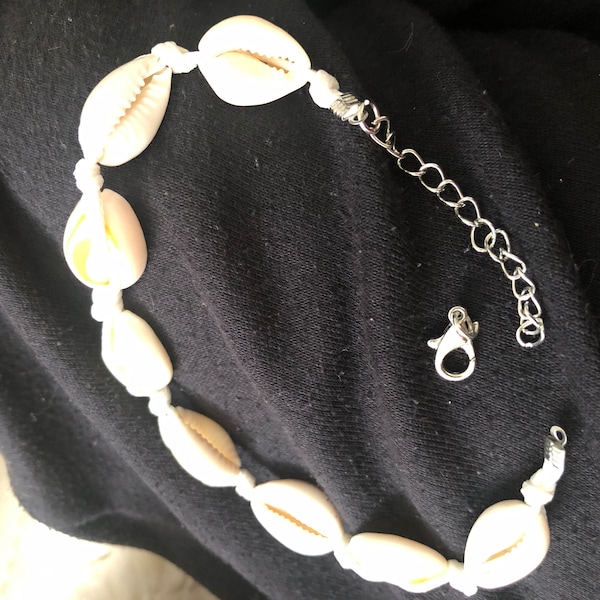 White Beaded Belly Chain With Cowrie Shells Beach-style Body Jewellery ...