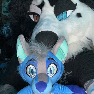 Synthwave Protogen Fursona Pin - Etsy