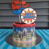 Comic Book Superheroes Edible Cake Wrap or Superhero Birthday Cake ...