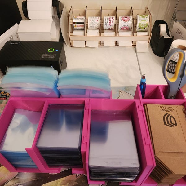 3D Printed Top Loader and Sleeve Dispenser/holder - Etsy