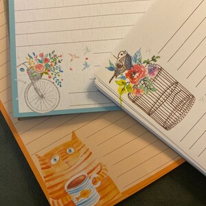 Nice Floral Edged Lined Writing Paper 8.5x11 25 - Etsy