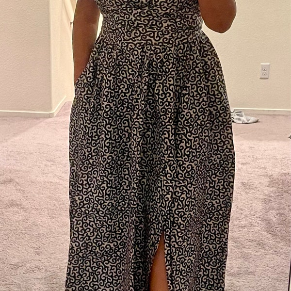 Abidjan Wide-legged Infinity Jumpsuit; Breathable Summer Jumpsuit ...