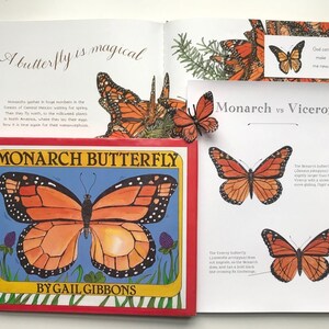 Monarch, Viceroy Butterfly Printable Art With Bookmarks and Bookplates ...