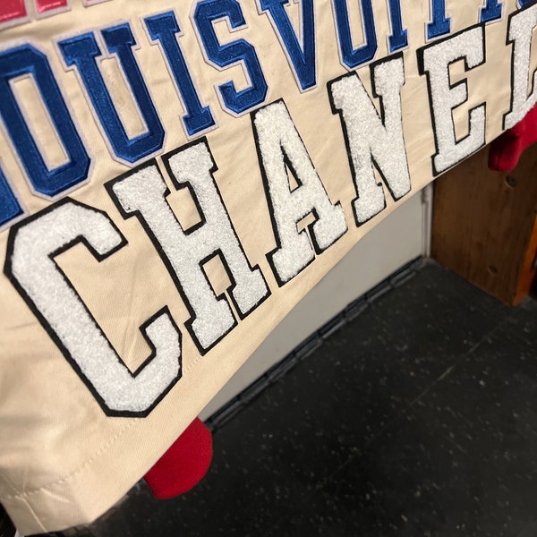 White Embroidered Letters Applique Patch,embroidery Name Letters Patch ...