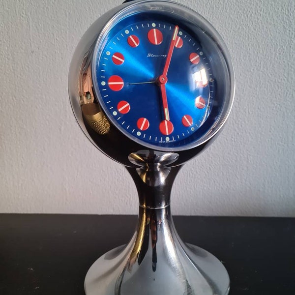 Vintage Tulip Coral Alarm Clock Tokyo Tokei Space Age - Etsy