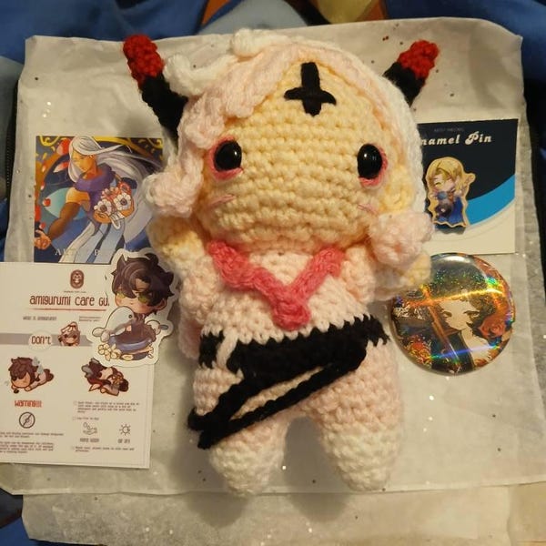 Very Detailed 6in Honkai Star Rail Jing Yuan Crochet Amigurumi Handmade ...