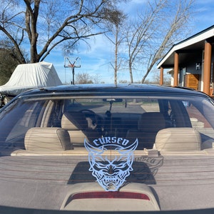 Cursed Oni Demon - Jdm Cars Stickers, Multicolored Jdm Car Accessories ...