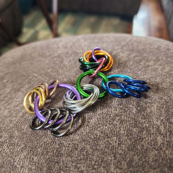 Custom Color Infinity Mobius Ball, Chainmail Fidget Toy, Lightweight ...