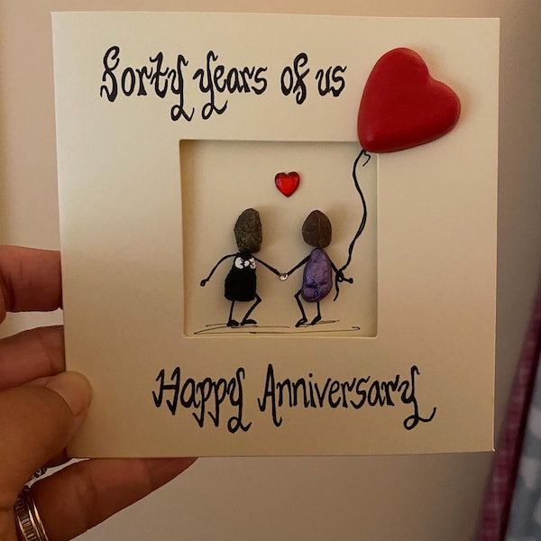 Ruby Wedding Card for Wife, Wife Ruby Anniversary Card, Our Ruby ...