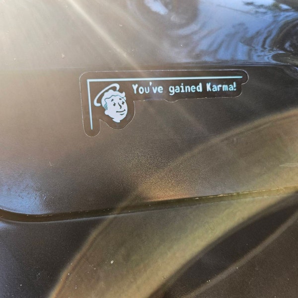 Fallout Karma Lost or Gained Handmade Holographic Vinyl Sticker - Etsy