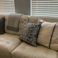 Grain Sack & Ticking Pillow Cover Farmhouse Pillow Cover Blue 3 Stripe ...