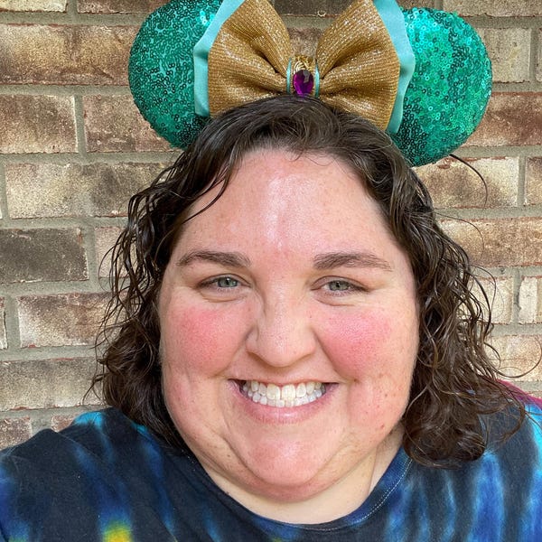 MADE TO ORDER Hot Pink Iridescent Sequin Ears Headband Mouse Ears ...