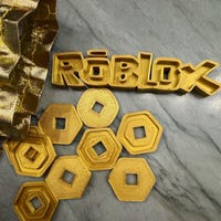 Roblox Robux Gold Coins - Pretend Play Set for Kids, Children’s ...