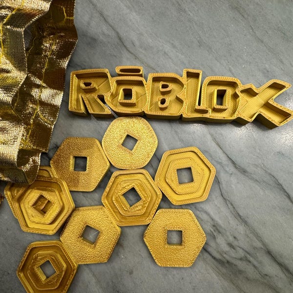 Roblox Robux Gold Coins - Pretend Play Set for Kids, Children’s ...
