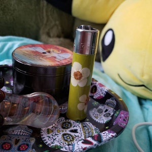 REAL FLOWER LIGHTER Pink Refillable Lighter With Real Pressed | Etsy