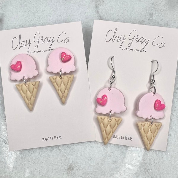 Ice Cream Cone Clay Cutter Set for Polymer Clay Earring Making - Sharp ...
