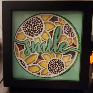 3D CALIFORNIA POPPY Shadow Box Svg for Cricut for - Etsy