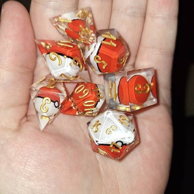 5d10 VAMPIRE BLOOD Dice Handmade Resin Single or Sets Made in Italy ...