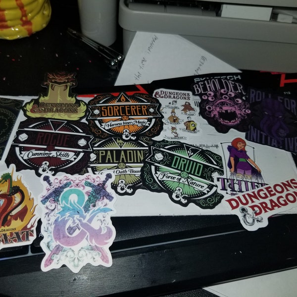 D&D Vinyl Stickers, Dungeons-dragons Game Random Pack, 10-100 Pcs ...