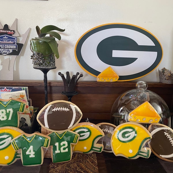 Greenbay Packers Football Superbowl Cookies - 1 Dozen - Etsy